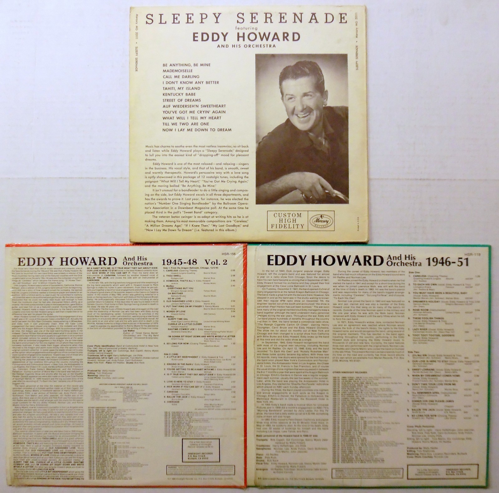 EDDY HOWARD LOT OF 3 LPs #1460 | eBay