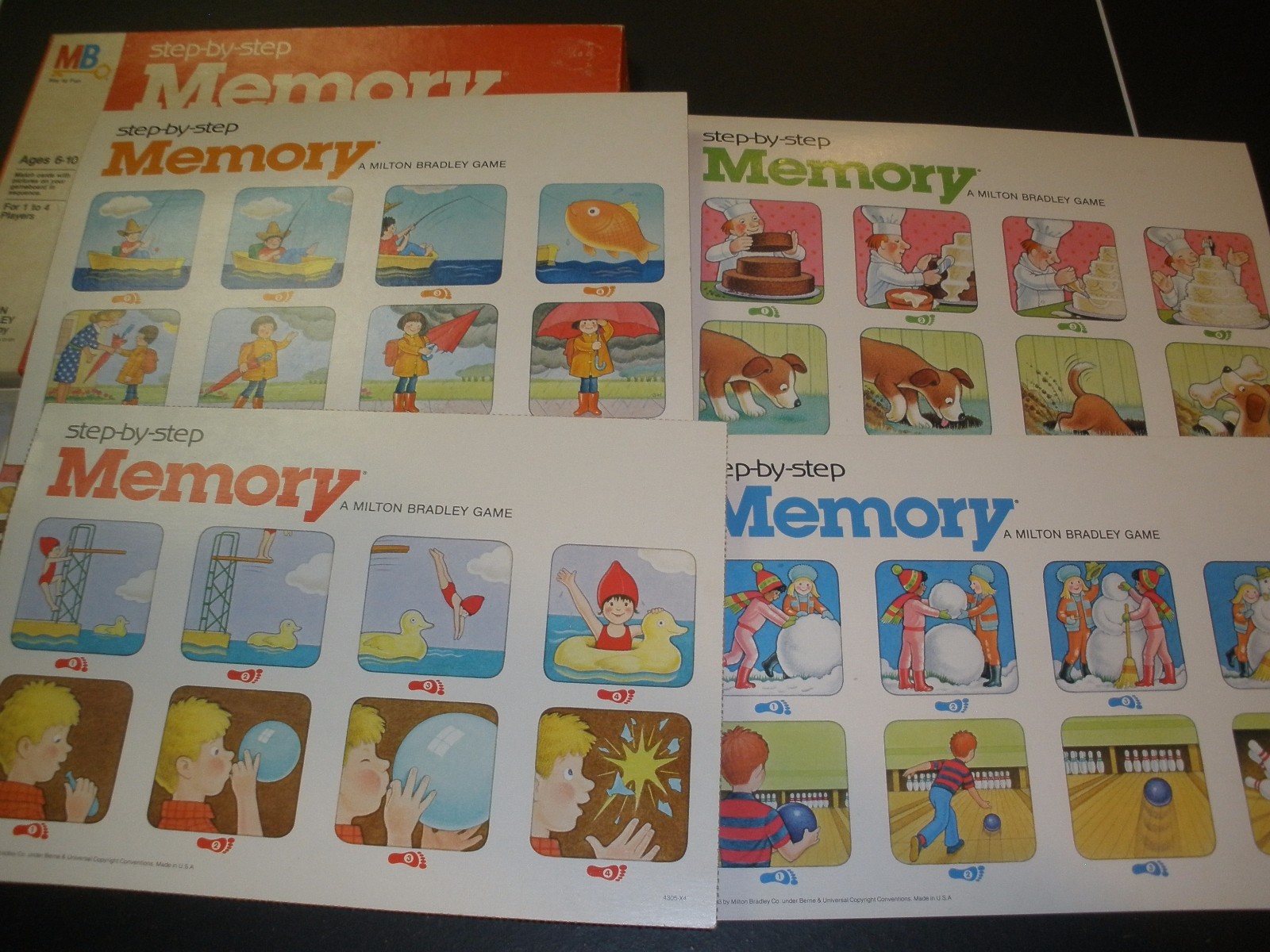 STEP-BY-STEP MEMORY ADVANCED GAME 1983 Milton Bradley complete | eBay