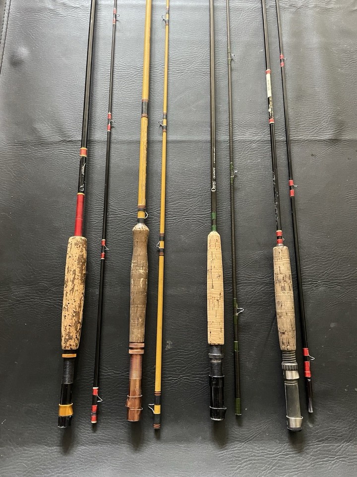4 Vintage fly Rods: Orvis, Fenwick Yellow Jacket Harnell. | eBay