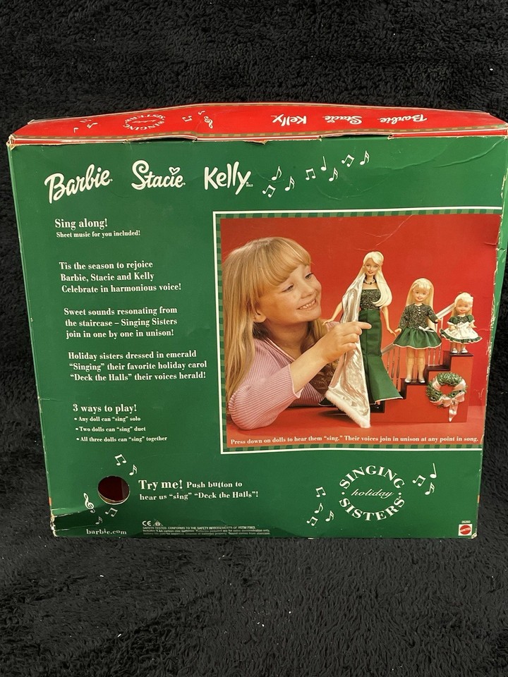 Vtg Barbie Set 3 Stacie Kelly Sisters on Stairs Singing Holiday ...