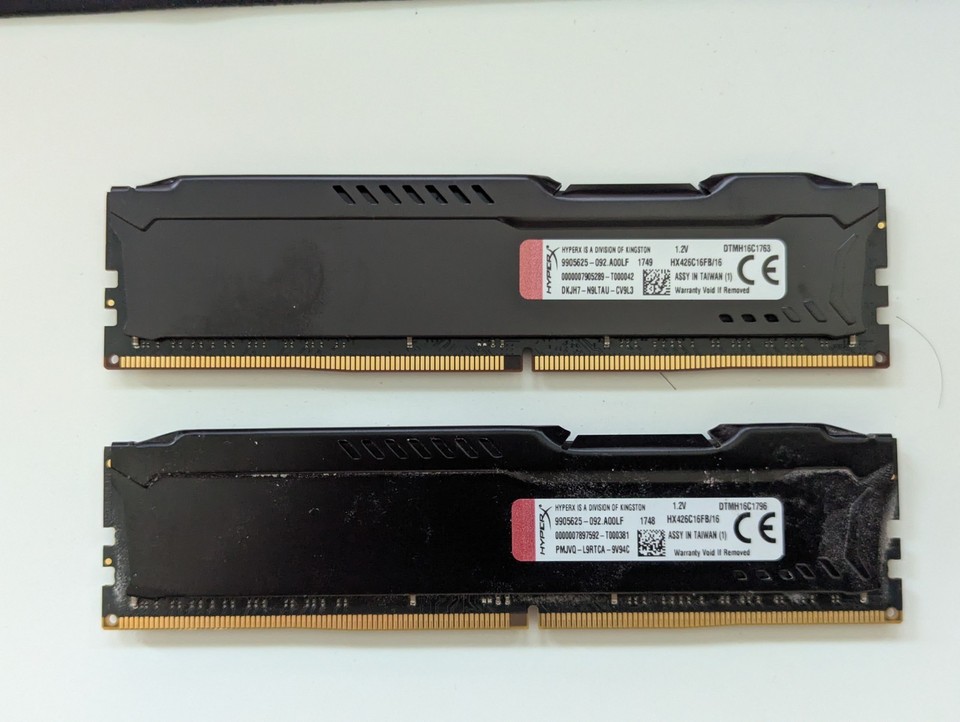 kingston fury hyperx ddr4 32GB (16x2) memory ram | eBay