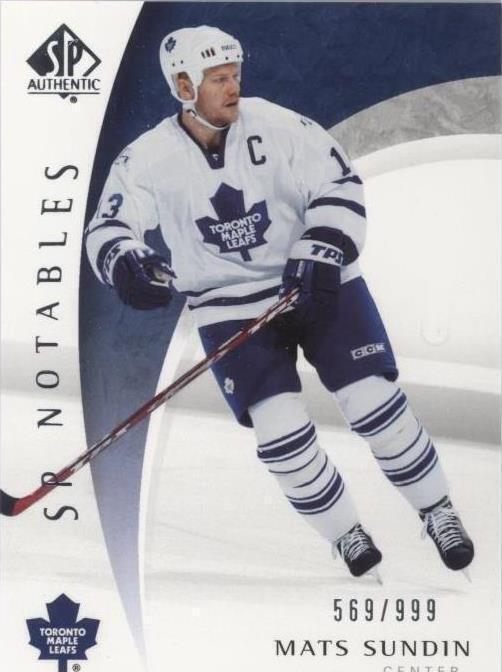 2005-06 SP Authentic - SP Notables Mats Sundin #114 /999 for sale ...