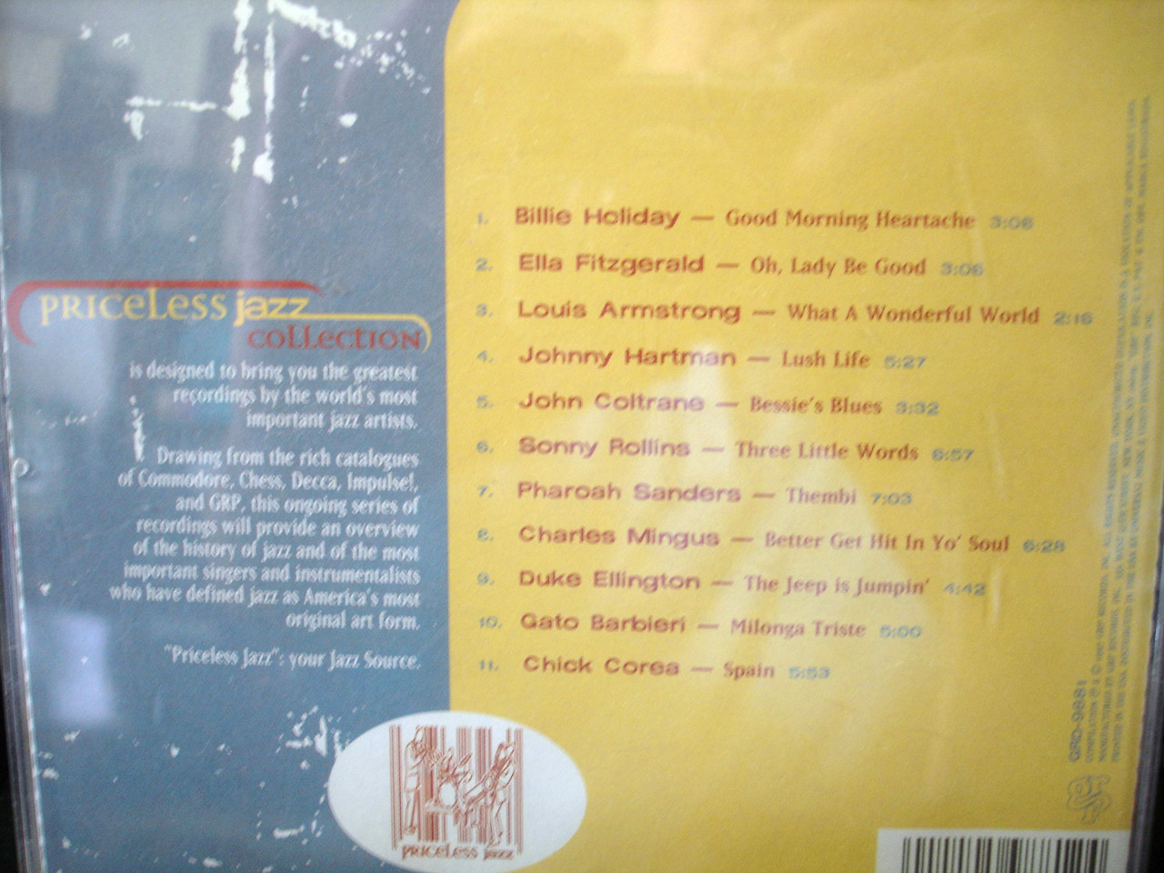 Priceless Jazz Sampler by Various Artists (CD, Jun-1997, GRP (USA ...