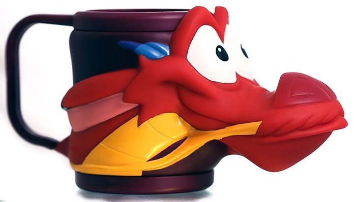 Mushu NEW Chinese Dragon Figural Cup 3D Mug Mulan Disney Rare Applause ...