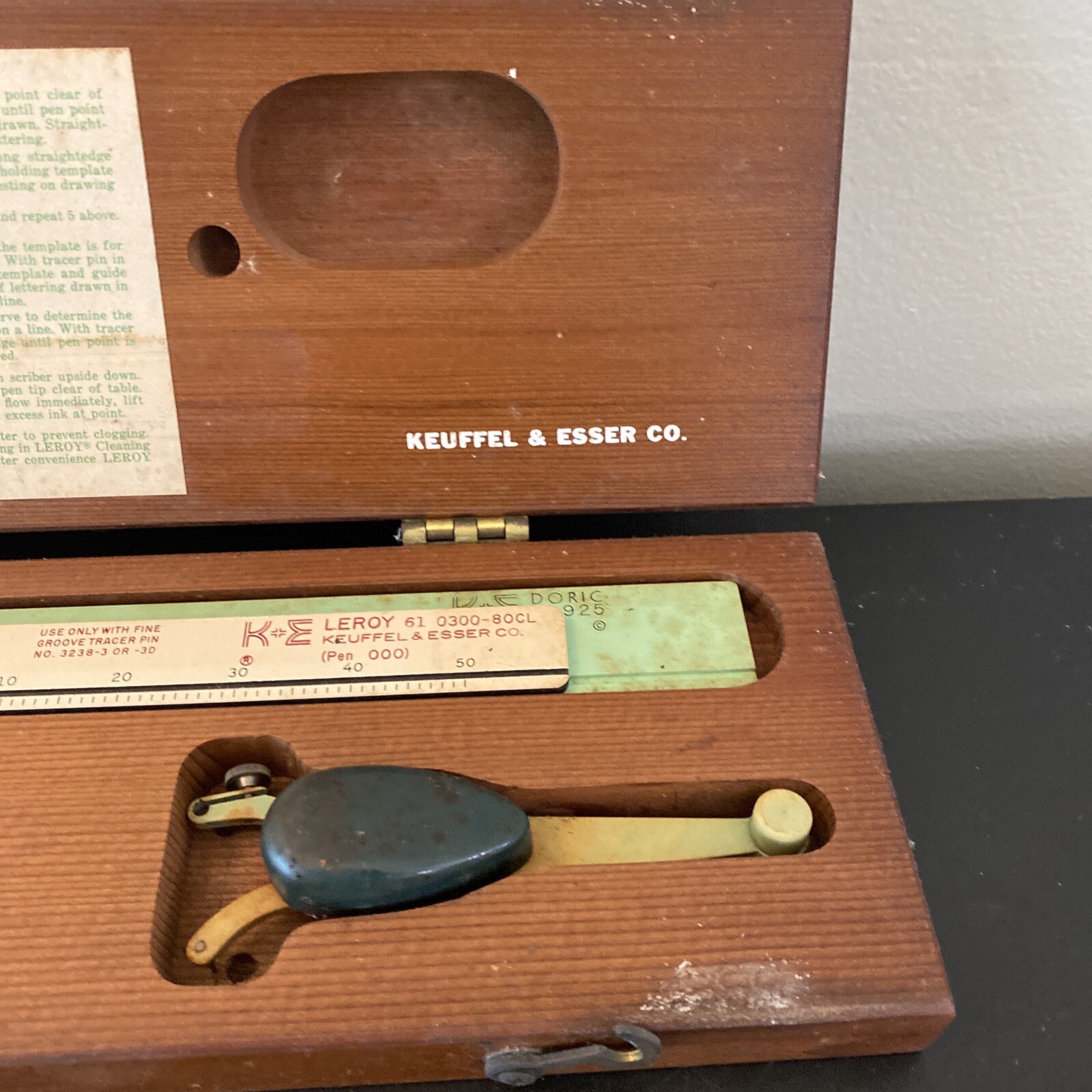 Vintage K&E Keuffel & Esser Doric Lettering Set No. 61 3135 | eBay