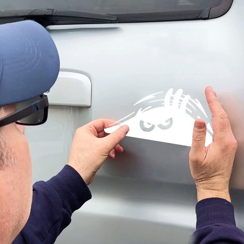 Funny Peeking Monster Sticker Car Bumper Door Window Vinyl Decal Car ...