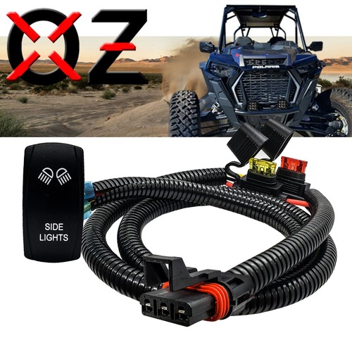 Pulse Power Bus Bar Plug Wire Kit On/Off Side Lights Rocker Switch RZR ...