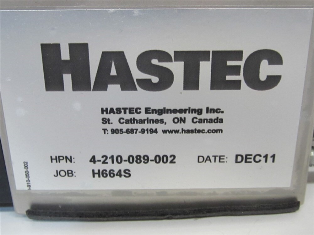 Hastec Engineering Inc. 4-210-089-002, Hydraulic Directional Control ...