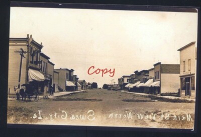 REAL PHOTO SWEA CITY IOWA DOWNTOWN STREET SCENE STORES POSTCARD COPY | eBay