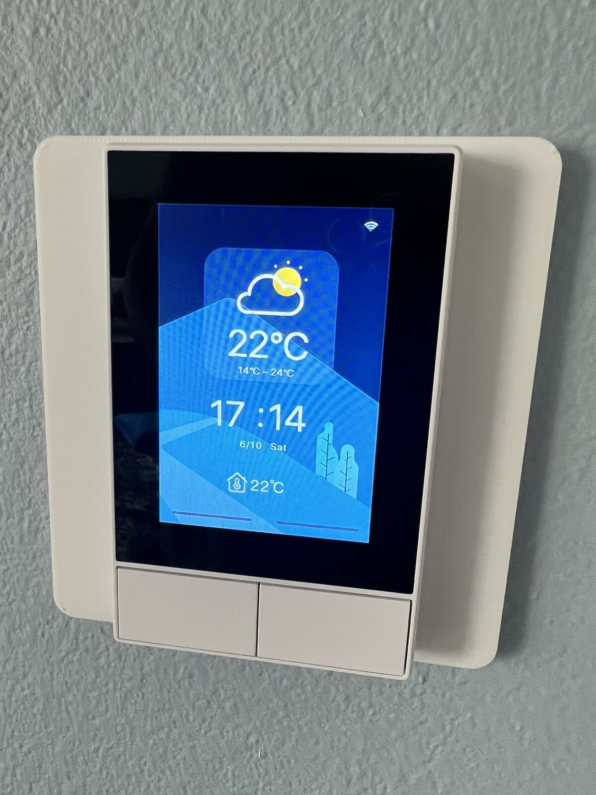 Sonoff NSPanel Double Gang Plate Dual Gang Plate-3D Printed