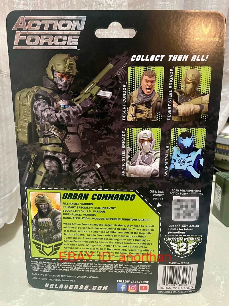 Urban Commando Valaverse Action Force Urban Combat Republic Guard