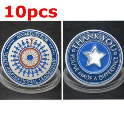 10pcs Inspirational Challenge Coin Leadership Coin Thank You for Your ...