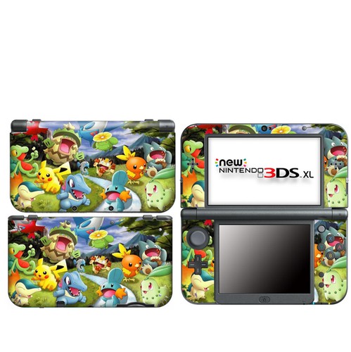 98 Pokemon Pikachu Vinyl Decal Sticker Case For Nintendo New 3DS XL LL ...