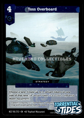 Toss Overboard 196/212 Reverse Holo Uncommon Torrential Tides MZ2 ...