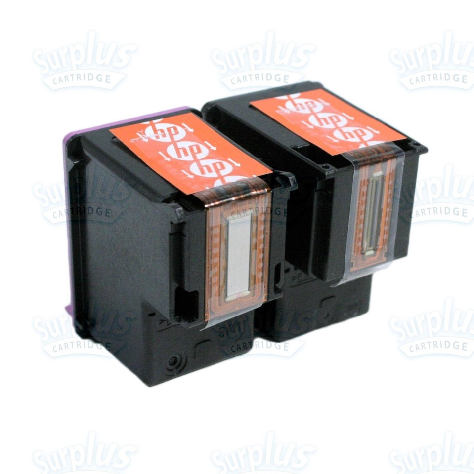 2pk Genuine HP 901 Black & 901 Color Standard Ink J4580 J4640 J4680 ...