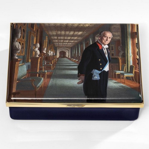 NEW Halcyon Days HRH The Duke Of Edinburgh By RH Enamel Box | eBay ...