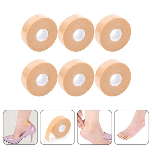 6 Rolls Self Adhesive Foot Heel Tape Blister Prevention PE Foam Tape ...