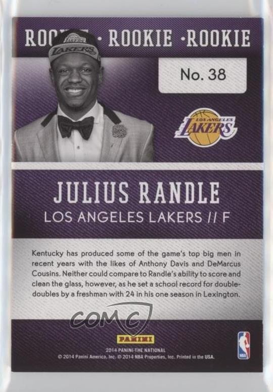 2014 Panini National Convention Thick Stock Julius Randle #38 Rookie RC ...