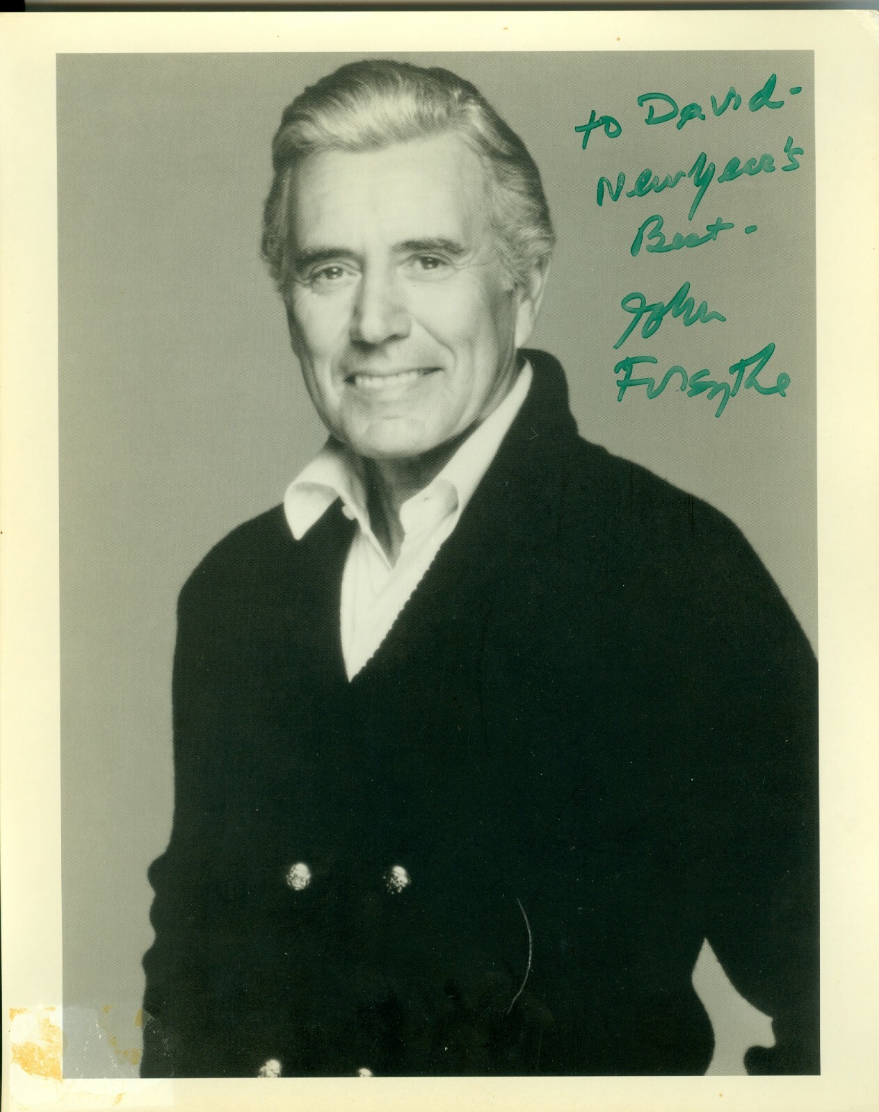 John Forsythe (1918-2010) signed autographed photo Dynasty Charlie's ...