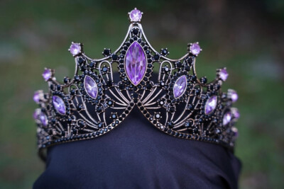 Gothic Tiara Wedding Luxurious Black Tiara For Royal Gothic Look