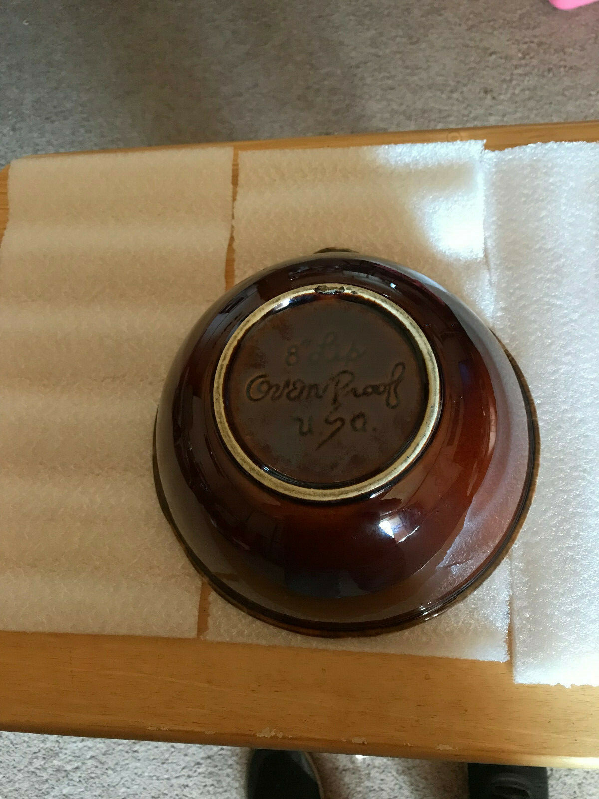 Hull Pottery U.S.A. Mixing Bowls 3 Piece Set Brown Drip Bowls Made in ...