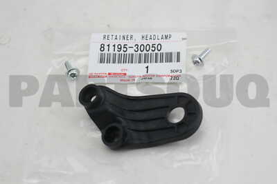 8119530050 Genuine Toyota RETAINER, HEADLAMP PROTECTOR, LWR RH 81195 ...