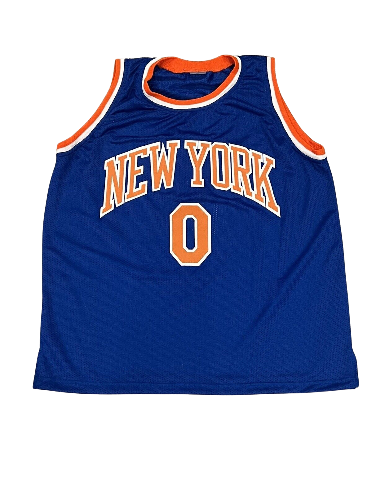 Donte DiVincenzo Signed Auto New York Knicks Blue Custom Jersey Beckett ...