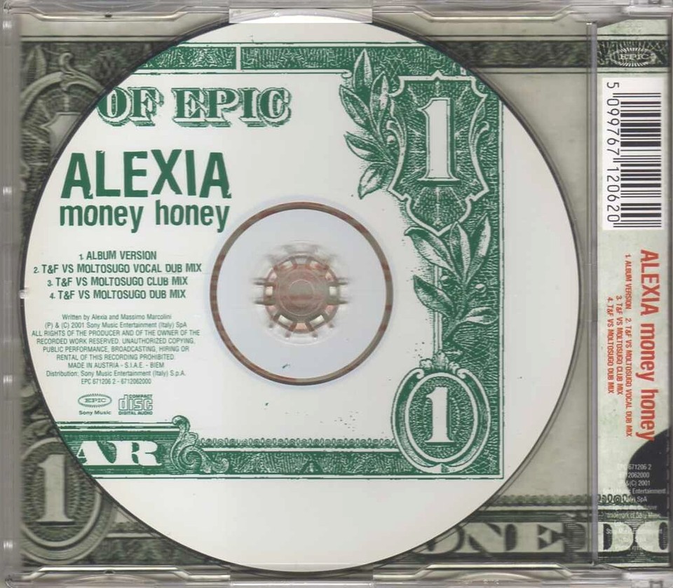 Alexia - Money Honey - CDM - 2001 - Eurohouse 4TR Alessia Aquilani | eBay
