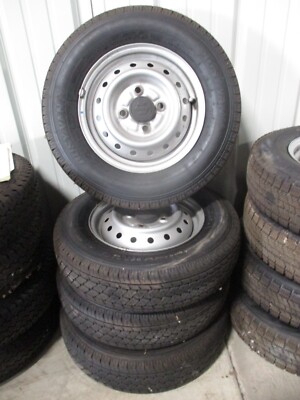 JDM Mini Kei Truck 4x100 12x3.50 12" Steel Wheels w/ Suzuki Center Caps ...