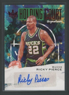 2020-21 RICKY PIERCE 35/49 AUTO PANINI COURT KINGS HOLDING COURT ...