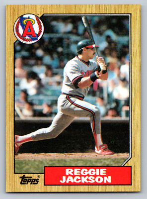 1987 Topps #300 Reggie Jackson California Angels Baseball Card | eBay