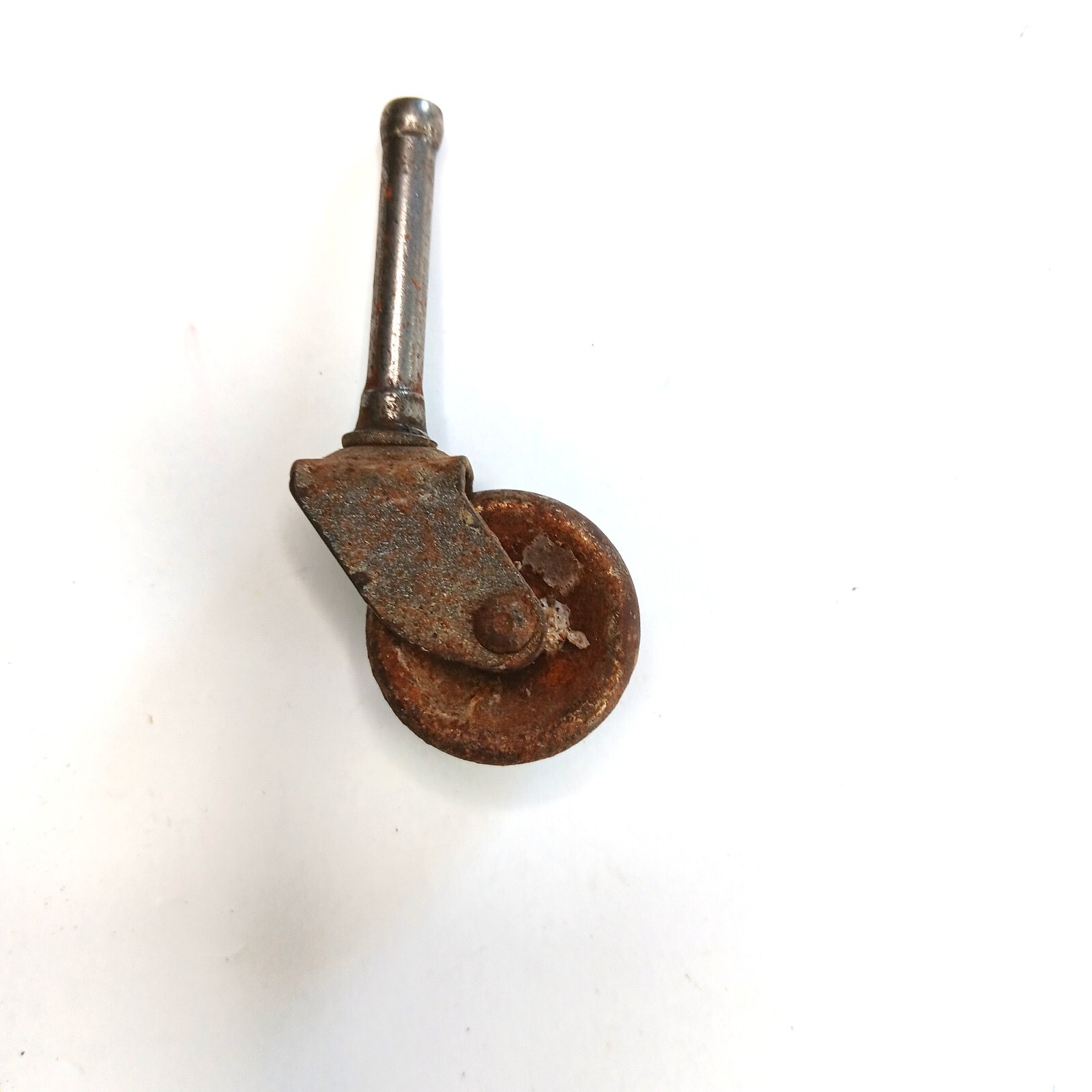 Antique Metal Caster - 1 1/4" Wheel - 2" Stem | eBay