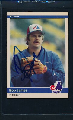 1984 Fleer #277 Bob James Expos Signed Auto *50088 | eBay