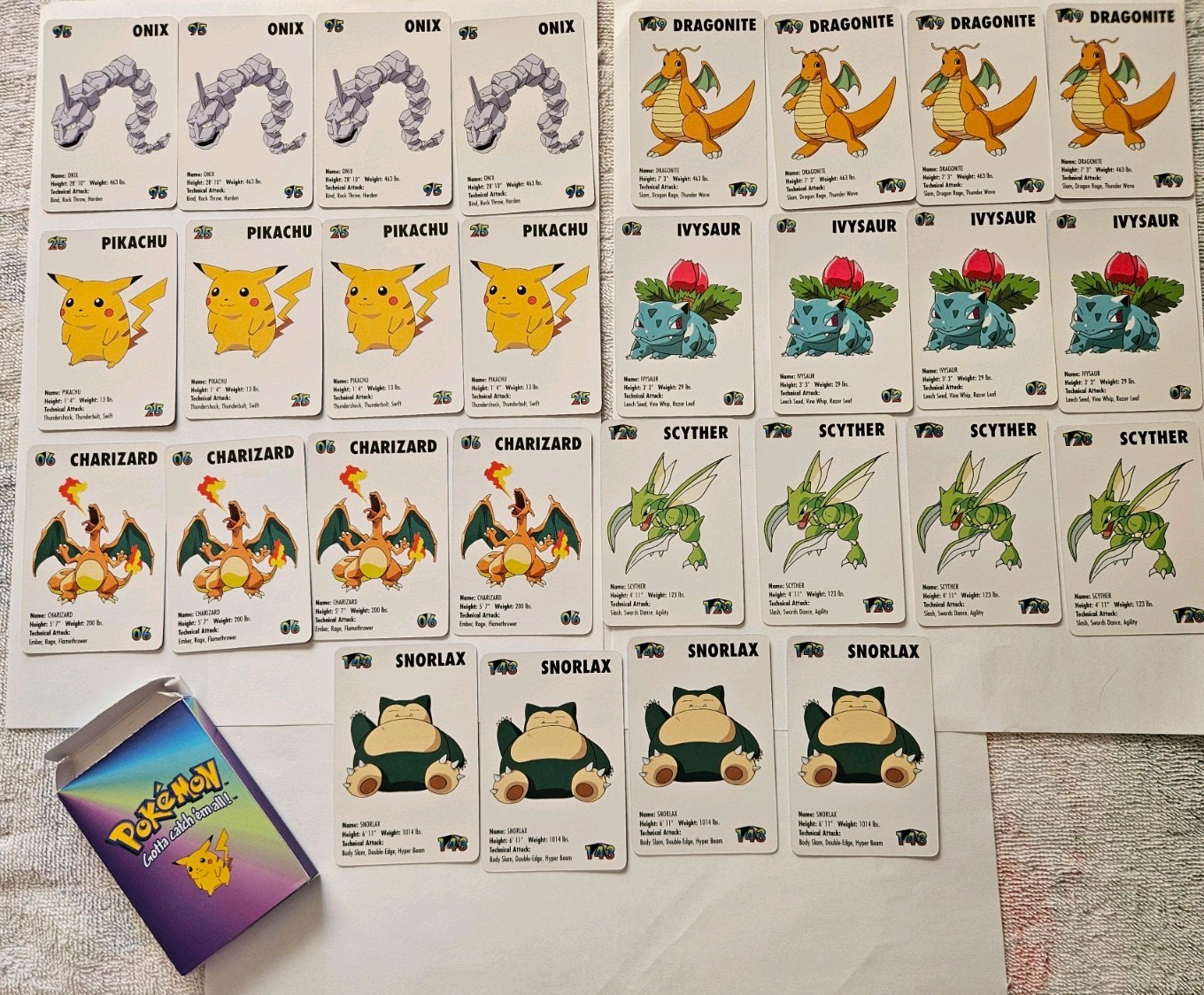 1998 KFC Kids Meal Pokemon Mini Cards Full Set With Box | eBay