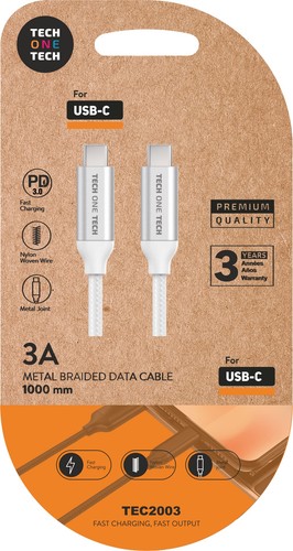 TECH ONE TECH TECH1TECH TEC2204 USB 2.0 Cable/USB Type-C Male ...