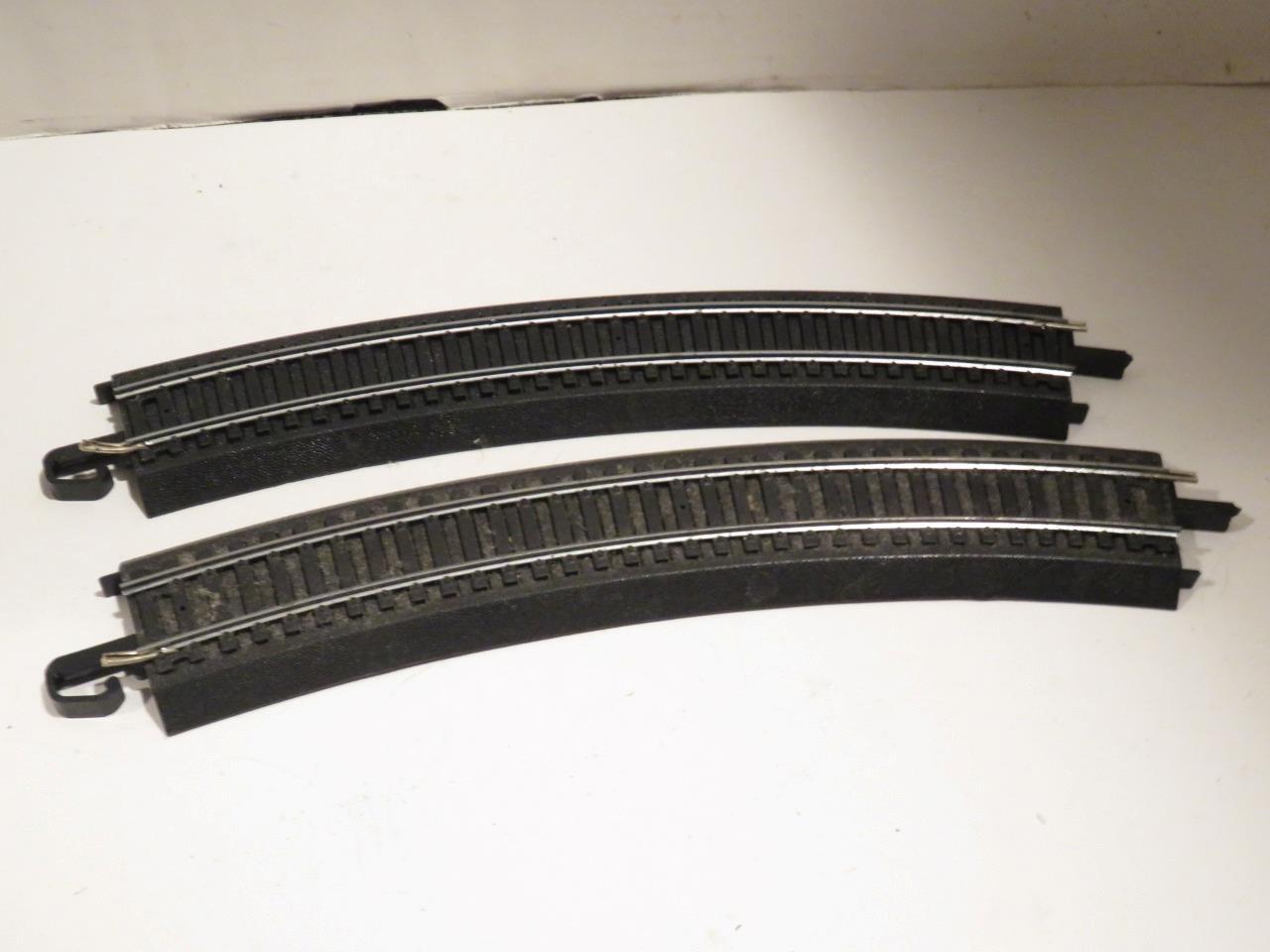 HO TRAINS BACHMANN STEEL EZ-TRACK TWO 18" RADIUS CURVE TRACKS - EXC ...