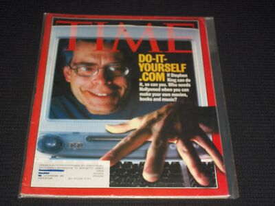 2000 MARCH 27 TIME MAGAZINE - STEPHEN KING COVER - L 12436 | eBay