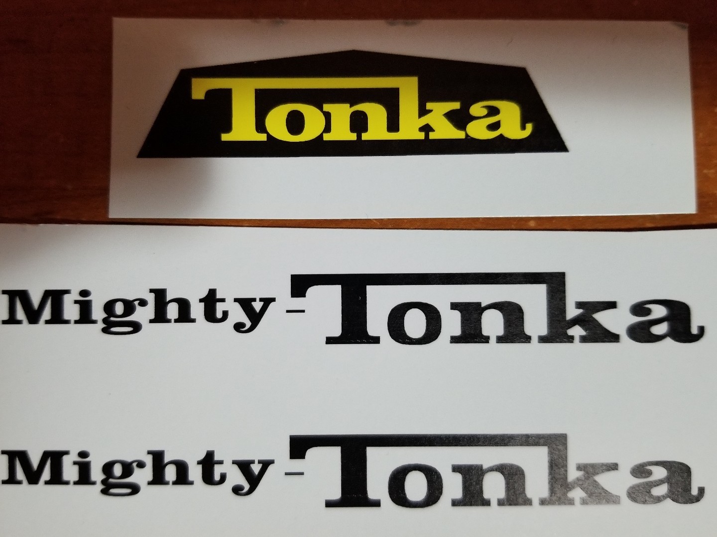MIGHTY TONKA WITH 5 SIDED GRILL LOGO VINYL PEEL AND STICK DECAL | eBay