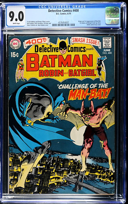 Detective Comics #400 CGC 9.0 WP VF/NM DC 1970 Batman 1st appearance ...