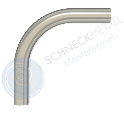 Edelstahl Schweißbogen 90° Grad V2A 42,4 mm Rohrbogen Langbogen Rohr ...