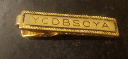 Vintage YCDBSOYA Tie Clasp Pin - You Can't Do Business Sitting On Your ...