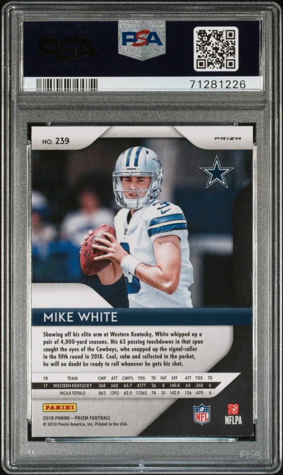 2018 Prizm Rookie Lazer Prizm Mike White #239 Rookie RC PSA 9 | eBay