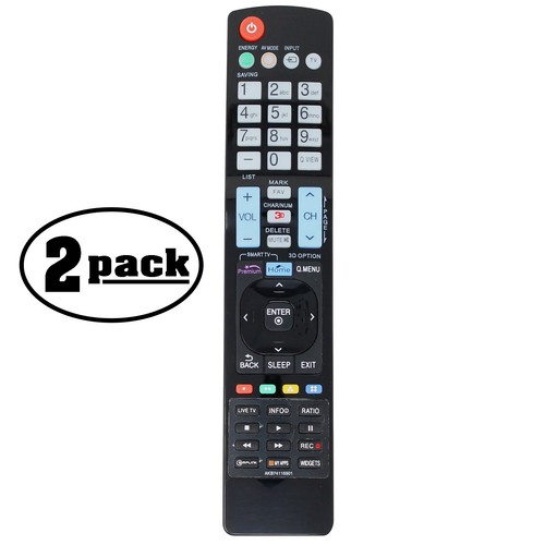 2-Pack Replacement Remote Control for LG 42LE5310 ZB, 37LD450 ZA ...
