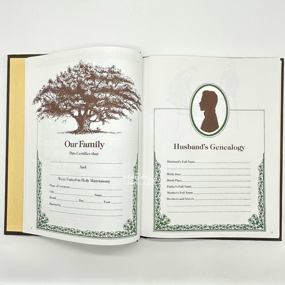 Our Family Tree A History of Our Family 1989 Vtg Hardcover | eBay