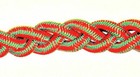 US ARMY FOURRAGERE FRENCH WWII GREEN & RED SHOULDER CORD AIGUILLETTES ...
