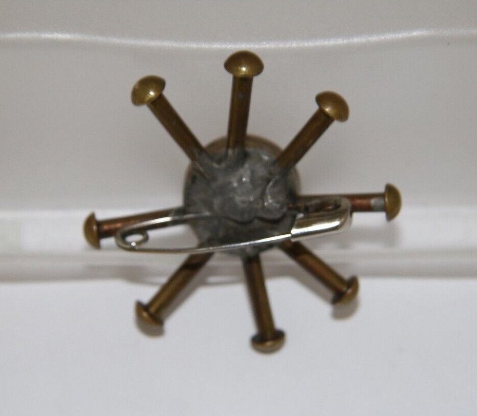 1968 Penny Pin Lapel Brooch Captain's Wheel Handmade … - Gem