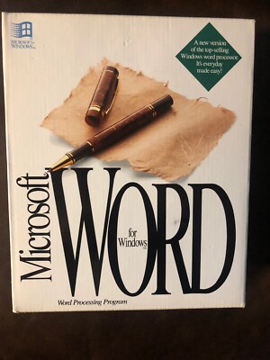Microsoft Word 2.0 Upgrade for Windows 5.25" Disks | eBay