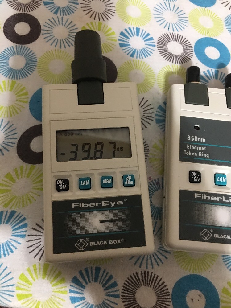 Black Box Microtest FiberLight FiberEye MM Fiber Optic Loss Test Kit | eBay