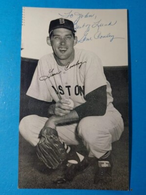 GENE CONLEY Boston Red Sox Signed JD McCarthy Postcard EX-MINT | eBay