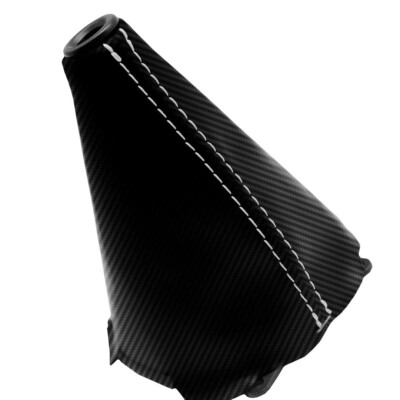 Fits 06-11 Honda Civic SI Carbon Fiber Manual Shift Boot Black White ...